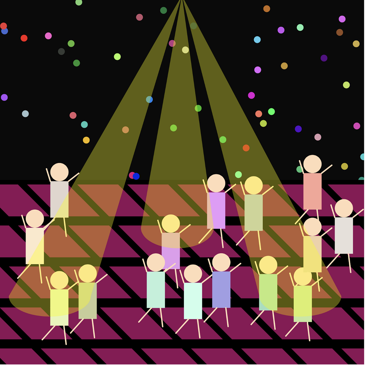 The Dance Party: A Creative Canvas | by Mahavarshini Madhan | Medium