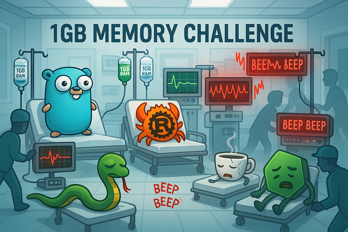 1GB Memory Limit Challenge: Go vs Rust vs Python vs Java — Survival Results Will Shock You | by ...