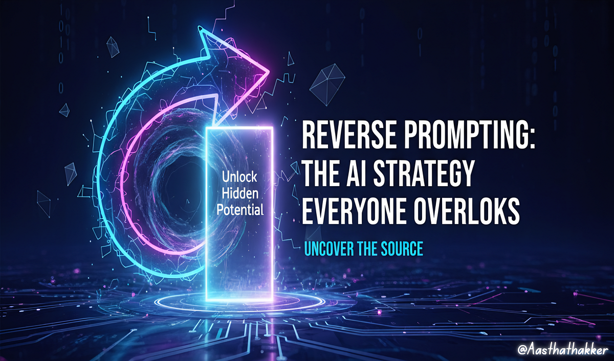 Reverse Prompting: The AI Strategy Everyone Overlooks | by Aastha ...