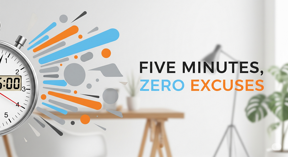 Five Minutes, Zero Excuses. You’re juggling a million things — and ...