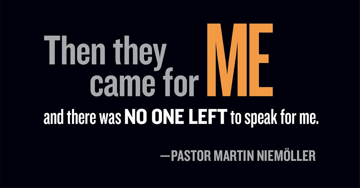 The Danger of Indifference: “Then They Came For Me” | by United States ...