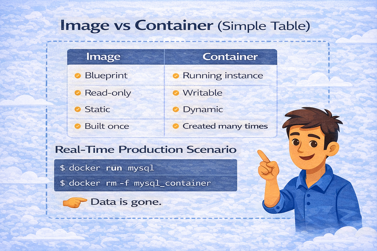 🐳 Day 4: Docker Images vs Containers (The Concept That Breaks ...
