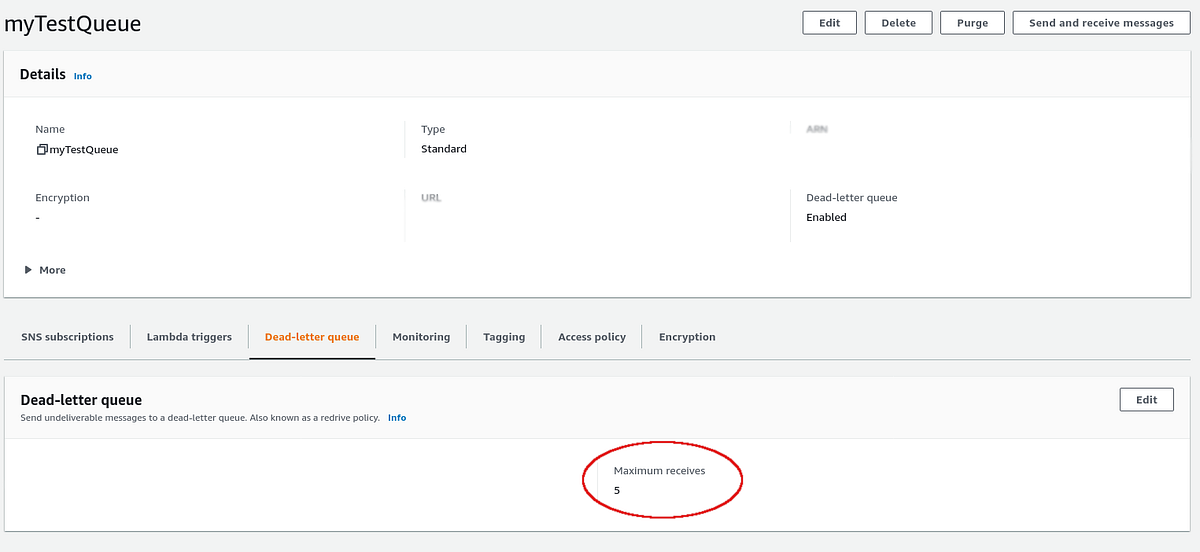 How To Make A Processed Sqs Message Visible In The Queue Again After Being Processed By Lambda