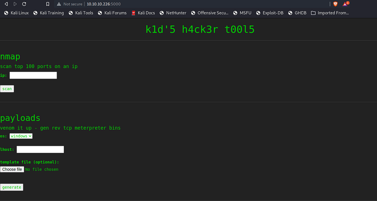 ScriptKiddie — HackTheBox Walkthrough (Easy) - Batsy - Medium