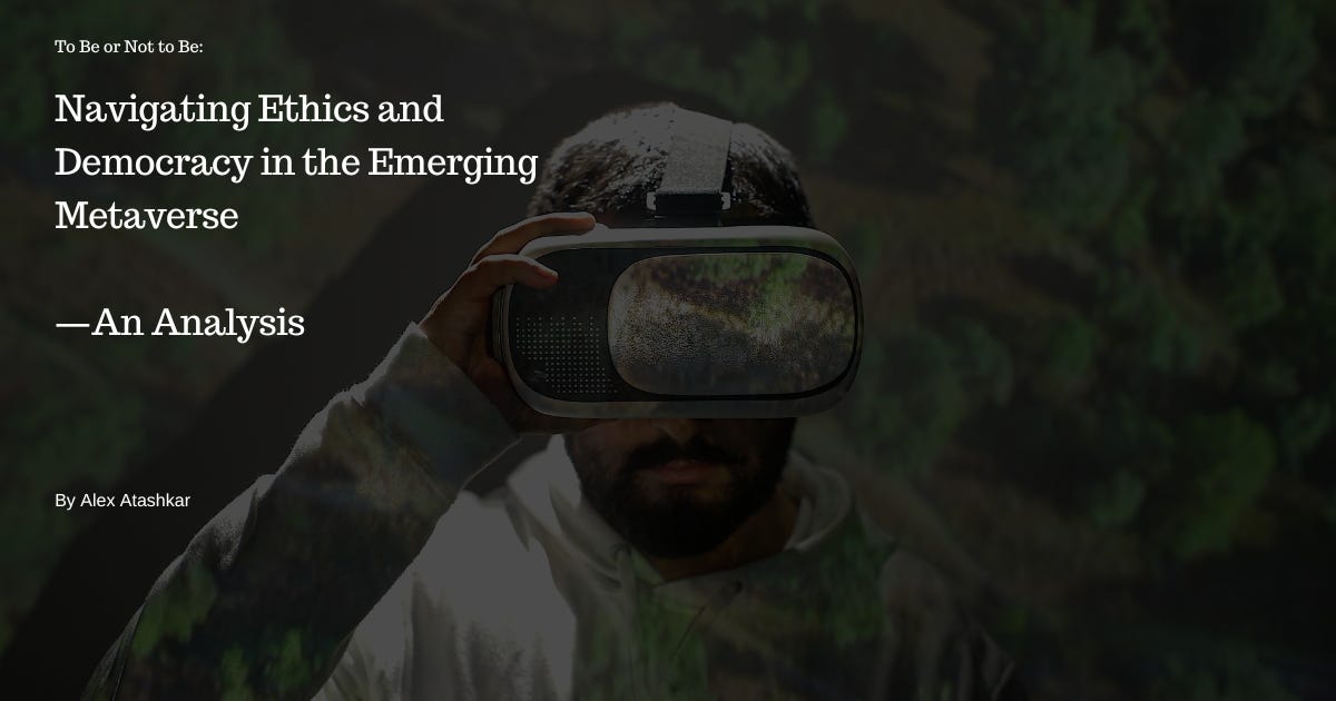 To Be or Not to Be: Navigating Ethics and Democracy in the Emerging ...