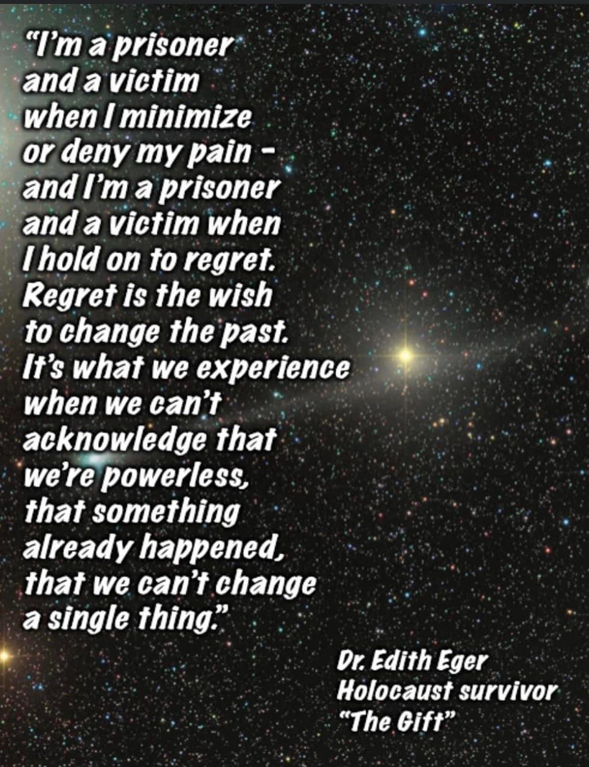 “I’m a prisoner and a victim when I minimize or deny my pain - and I’m ...