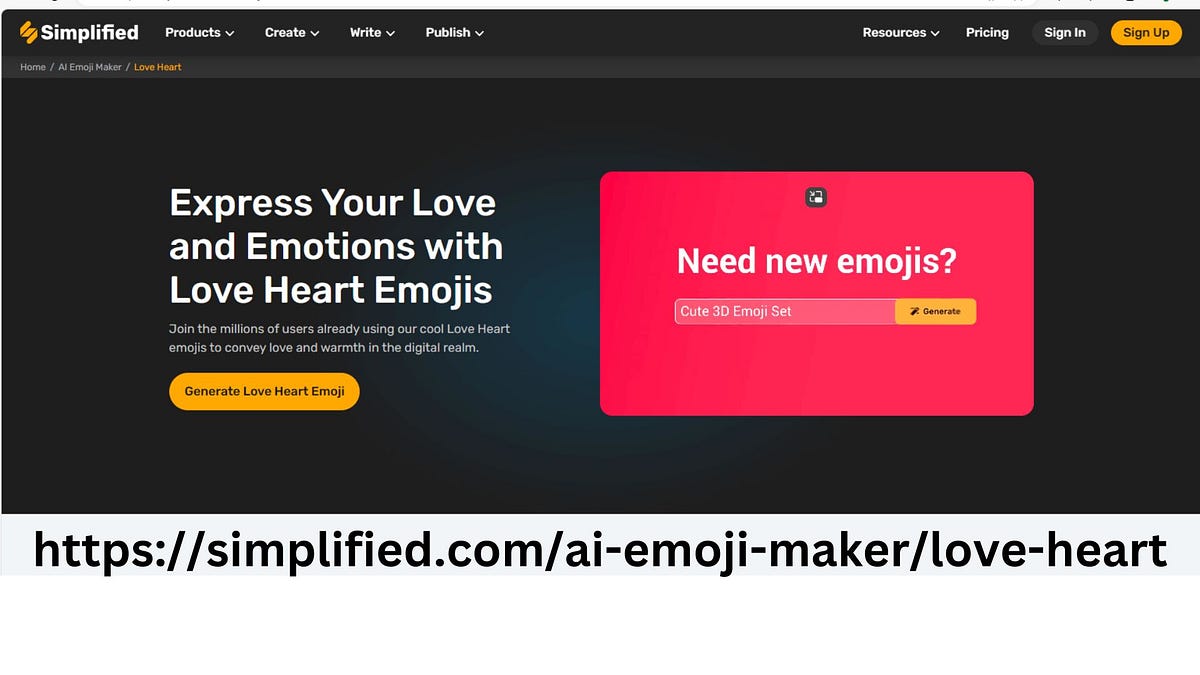 Generate Love Heart Emojis with Simplified AI Emoji Maker Online Add a ...