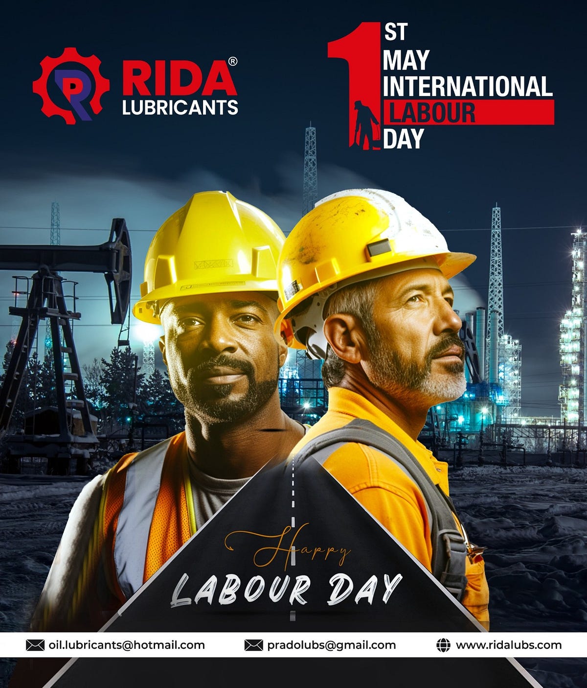 Happy International Workers’ Day! 🌟 - Rida Lubricants | Best Lubricants ...