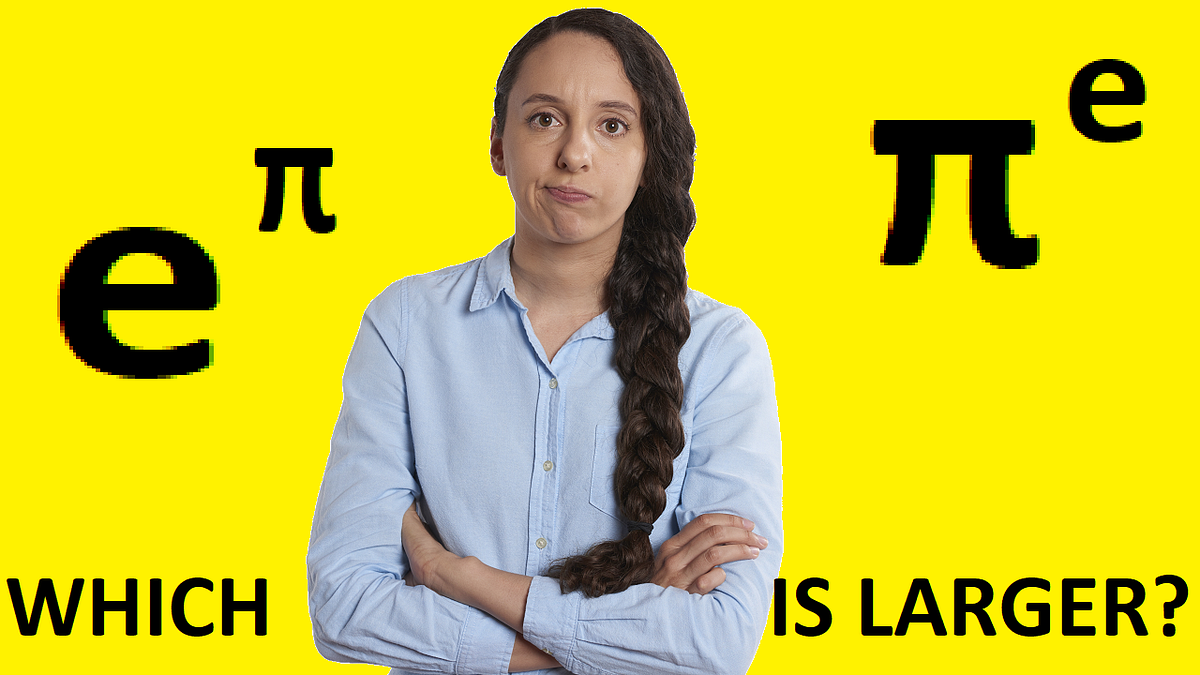𝙚 ⷫ or πᵉ — Which is Larger?. How would you... | MathAdam