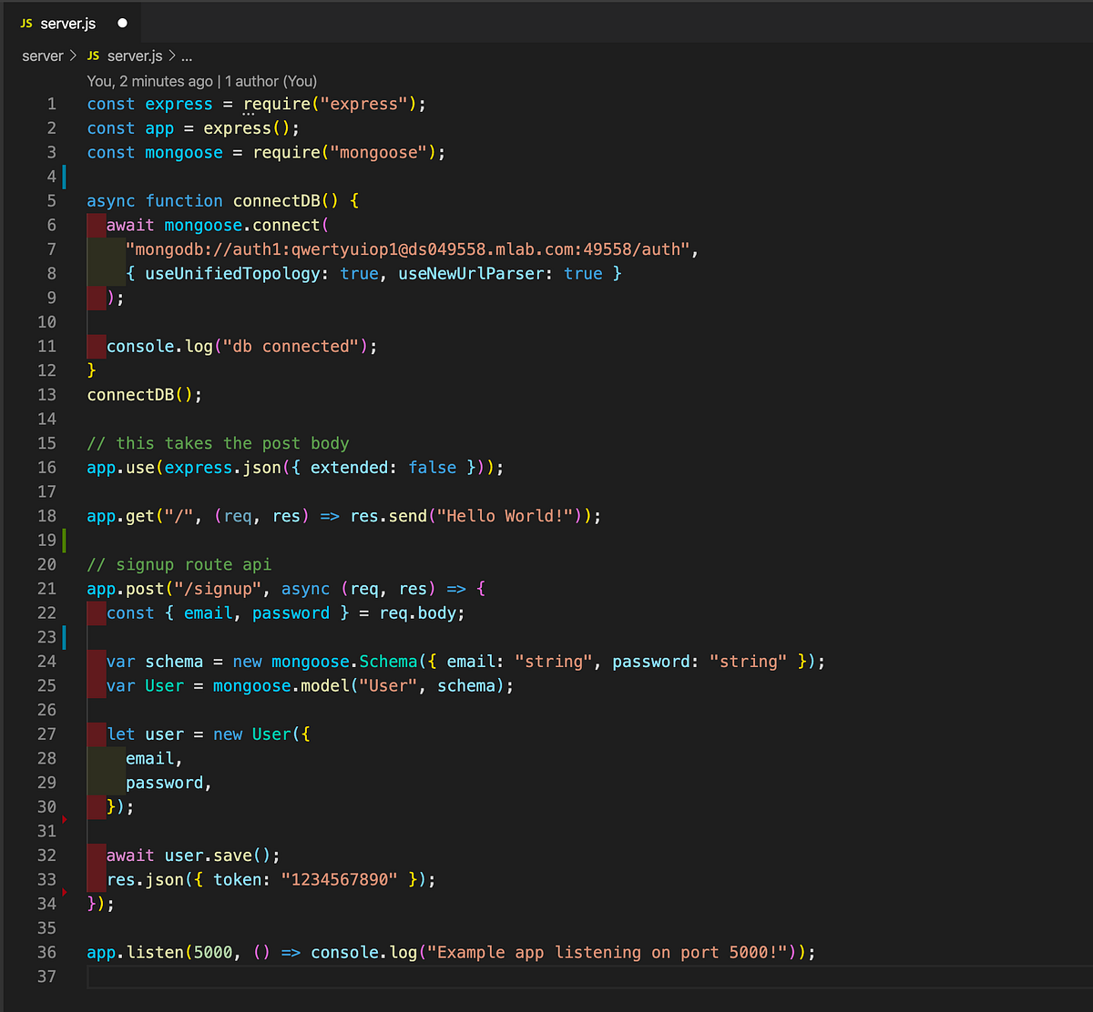 Full Stack: Flutter & NodeJS implementing authentication-Part 2, NodeJs ...