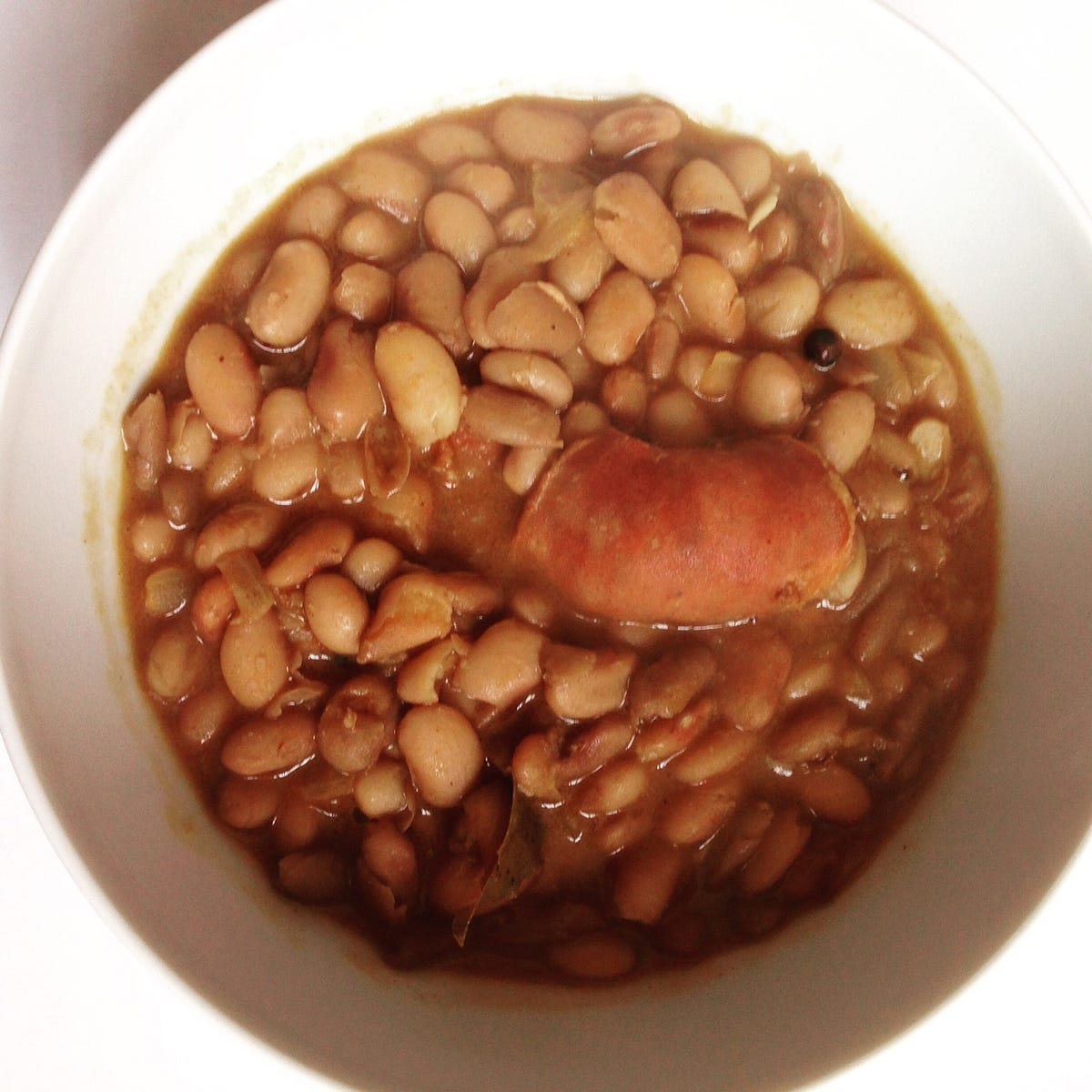 Pinto Beans with Spanish Chorizo. When I was a child, I remember my mum ...