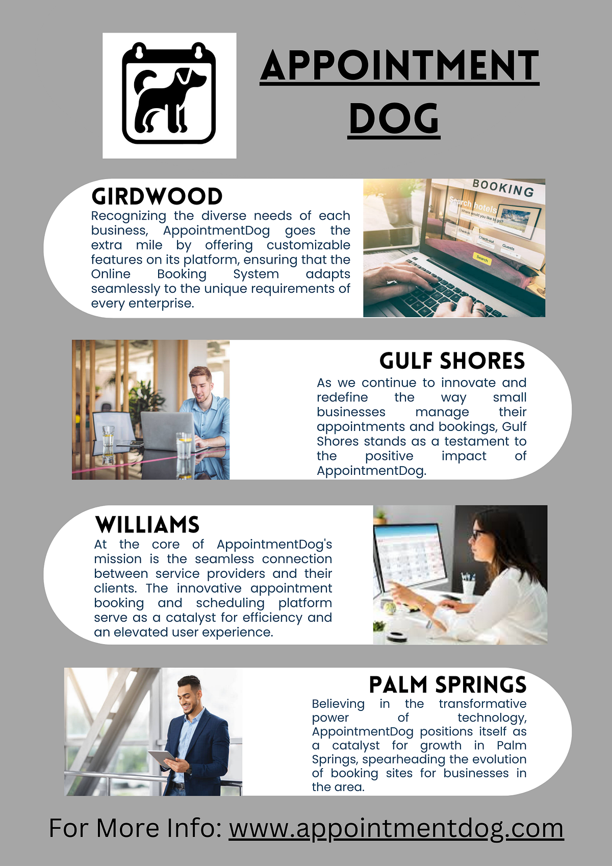 We provide a streamlined process for customers to book appointments ...
