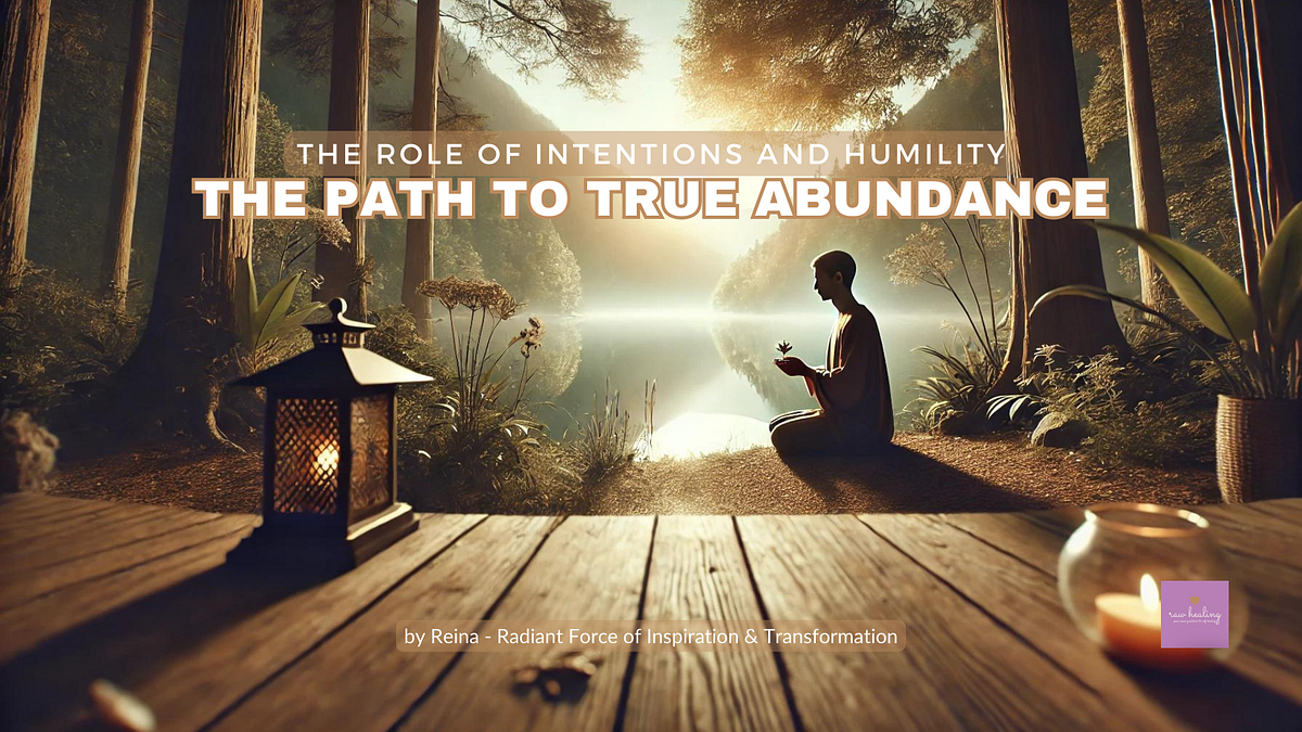 The Role of Intentions and Humility: The Path to True Abundance | by ...