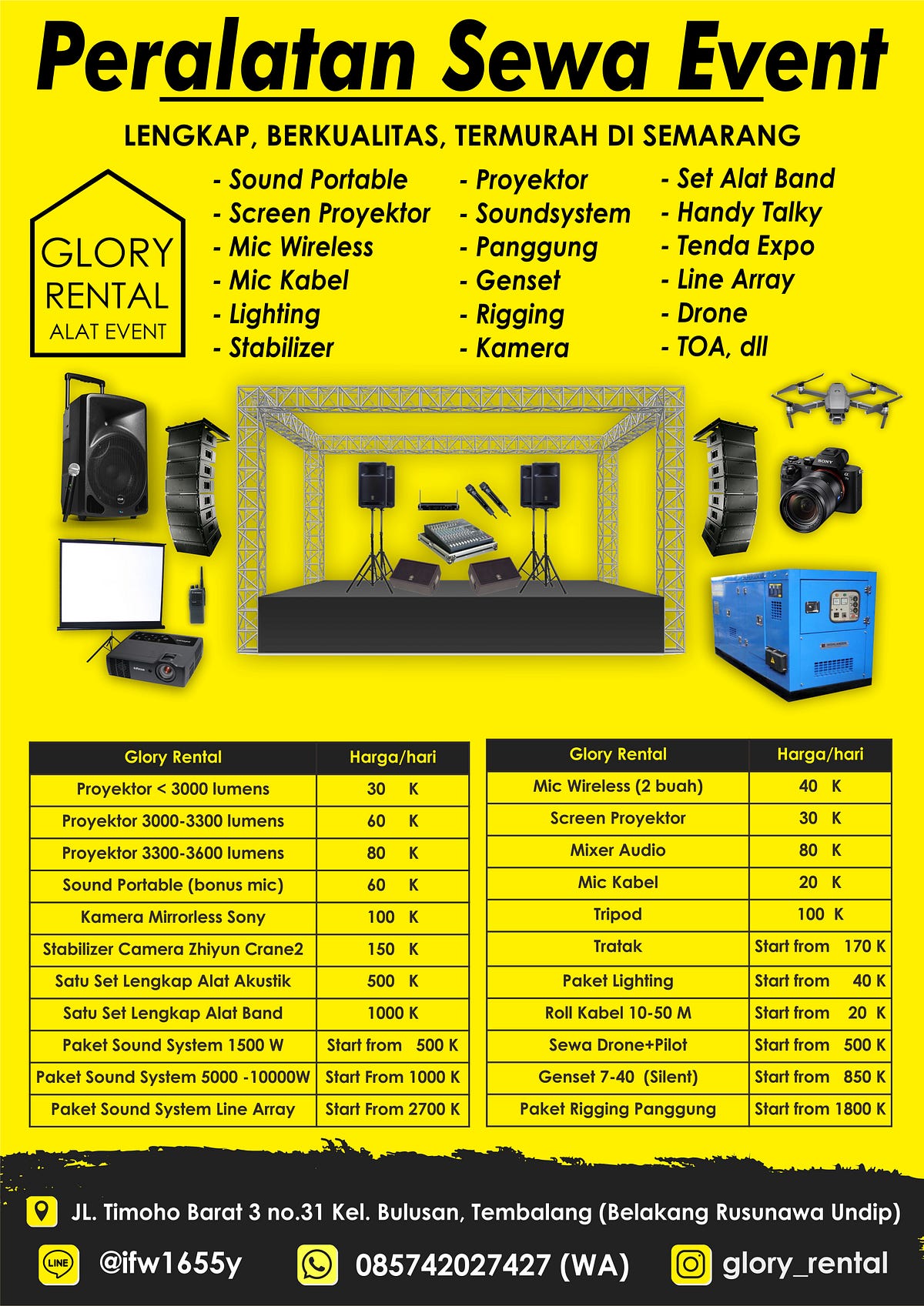 anSewa Rental Persewaan Penyewaan Proyektor Sound system Panggung ...