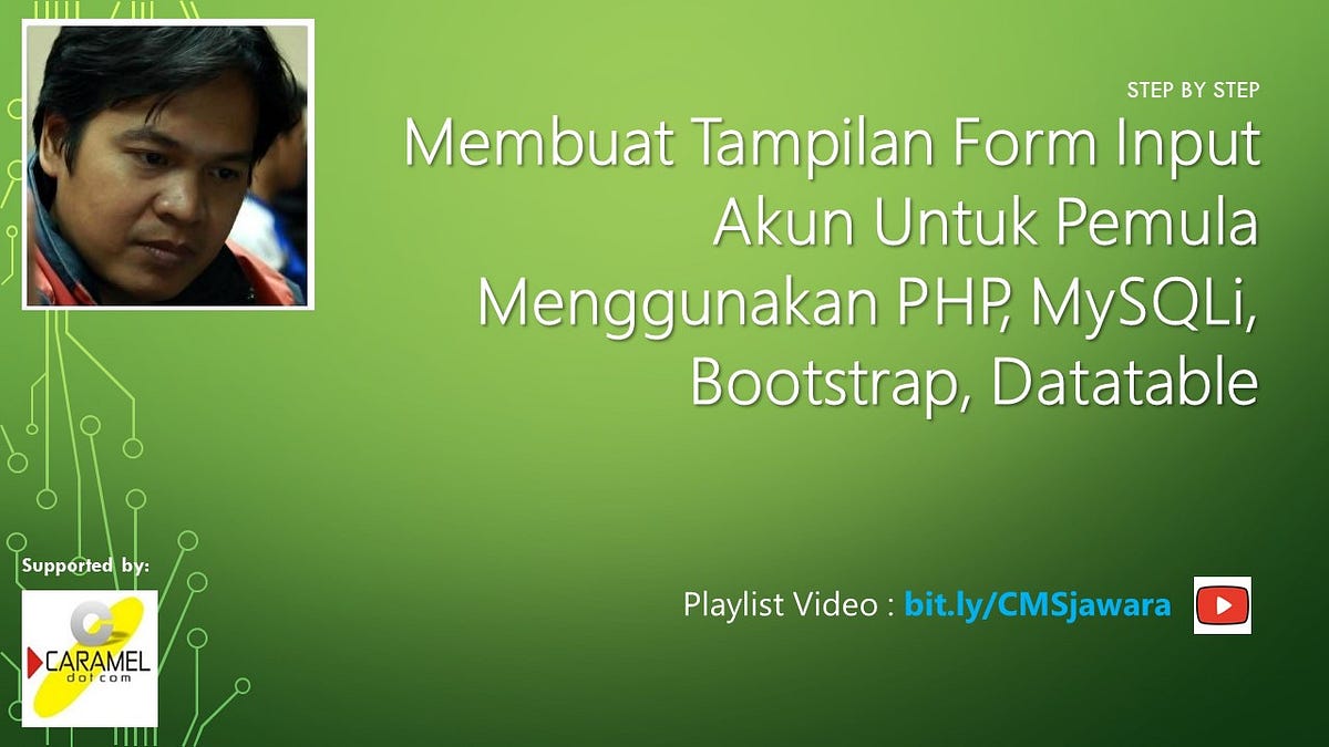 Part 5. Membuat Form Input Menggunakan PHP Native dan MySQLi | by Djadjoel | Medium