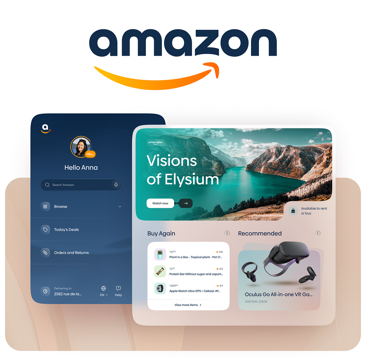 Amazon Redesign concept with AR and VR features | by Orizon Design | Orizon Design | Medium