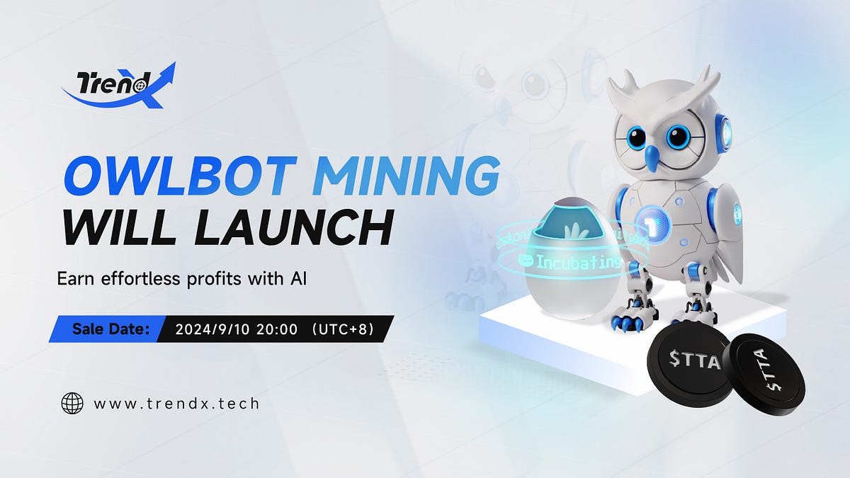 🚀 Major Announcement: TrendX Launches AI Mining Bot — Owlbot 🚀 | by TrendX | Sep, 2024 | Medium
