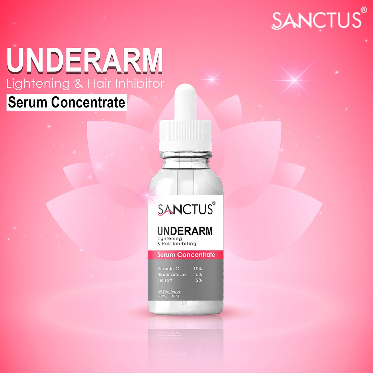 Best Underarm Lightening & Hair Inhibitor Serum Concentrate — Sanctus ...