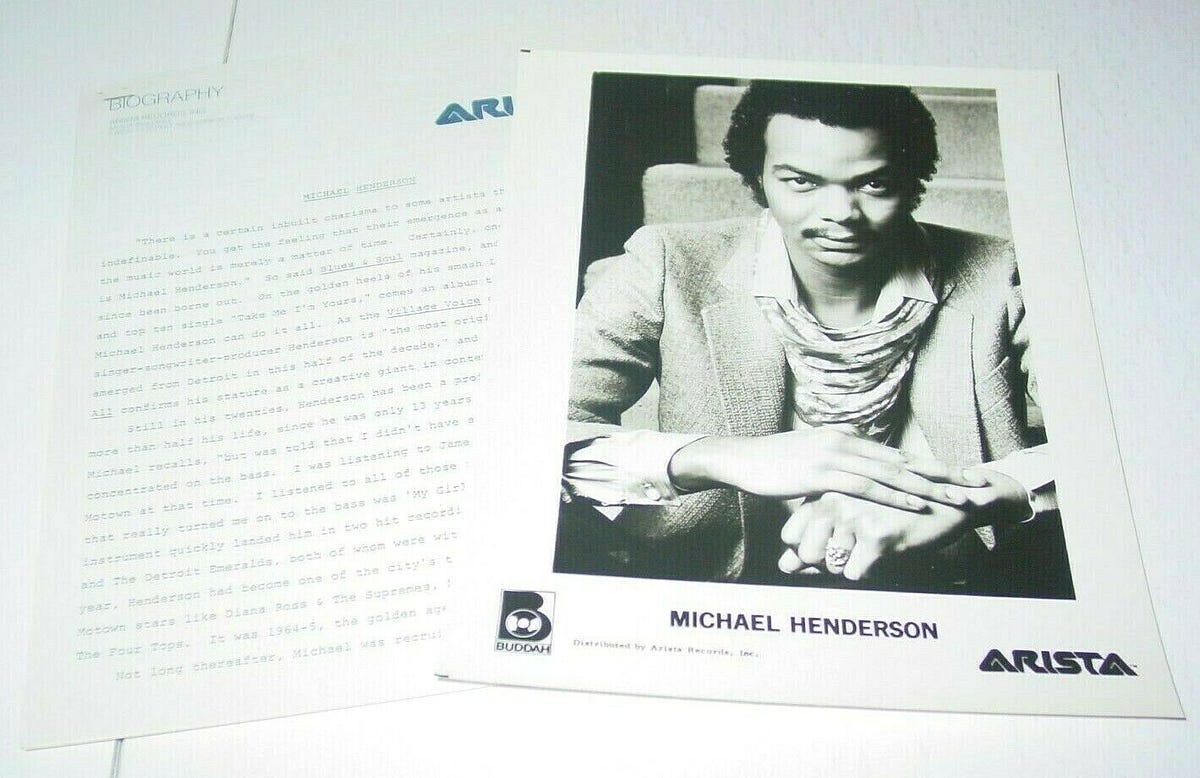 Michael Henderson (1951–2022). The late Michael Henderson had a rich ...
