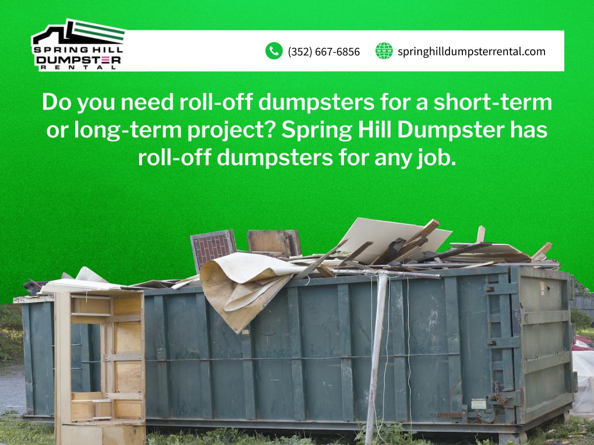 Dumpster rental - Spring Hill Dumpster Rental - Medium