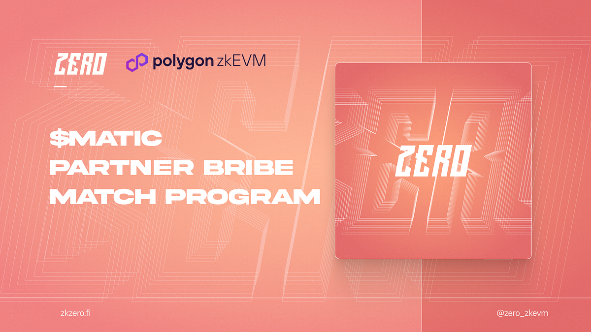 ZERO $MATIC Partner Bribe Match. Dear Partners, | by Retro/ Blueprint ...