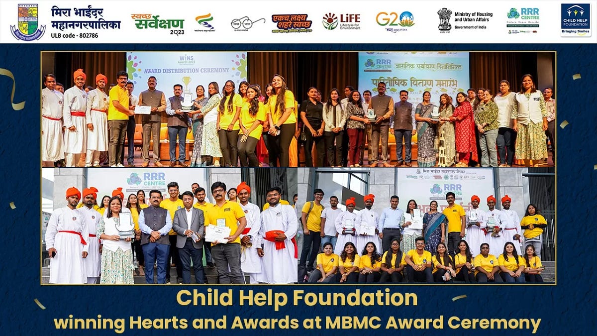 Child Help Foundation Won Best NGO Award At MBMC Award Ceremony For ...