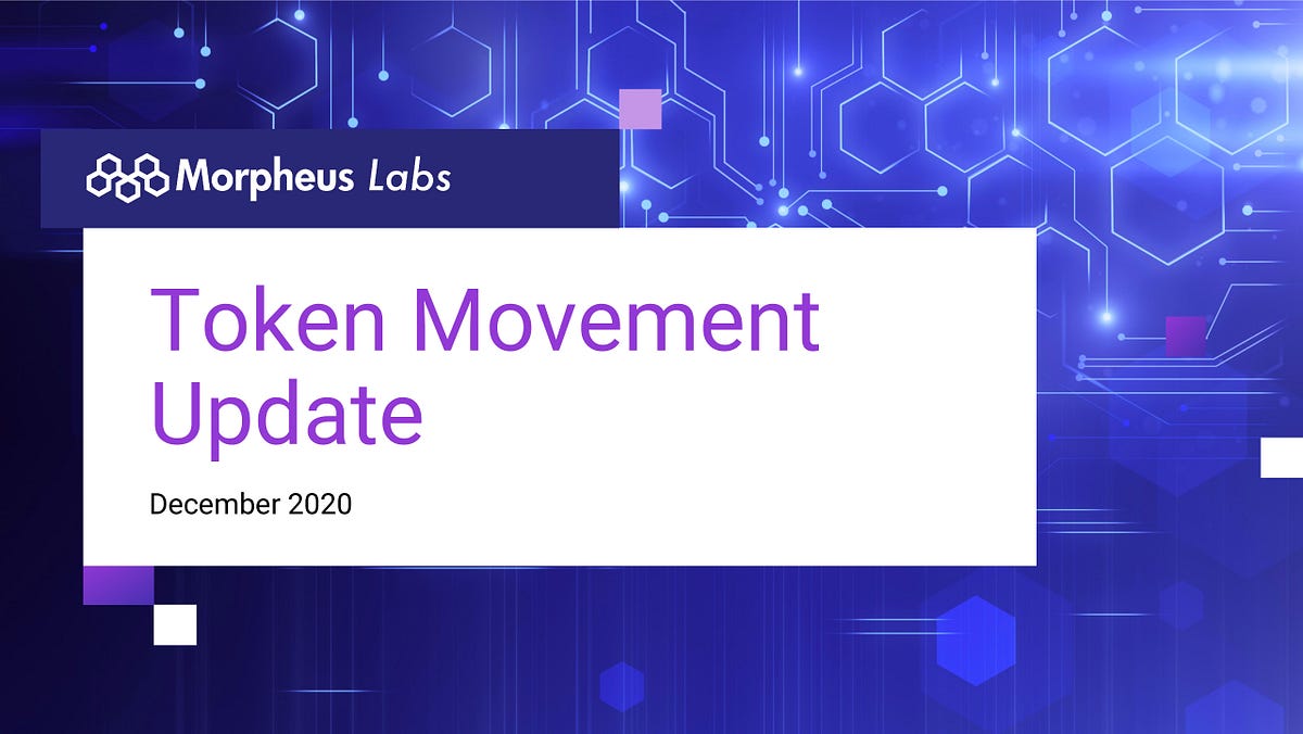 Morpheus Labs | An Update On Token Movement | by Morpheus Labs Team | Morpheus Labs | Medium