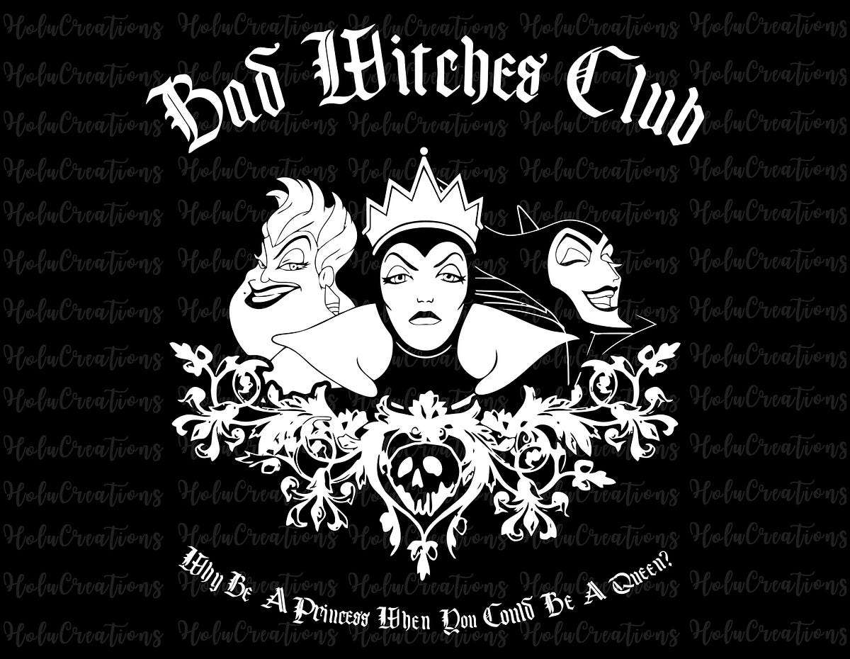 Bad Witches Club Svg, Villains Wicked Svg, Villain Gang Png, Cut File ...