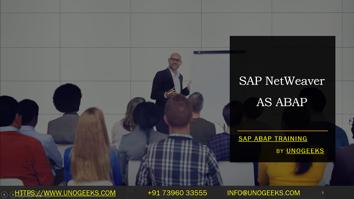 SAP NetWeaver AS ABAP. SAP NetWeaver AS ABAP (Advanced… | by Techtutorsti | Medium