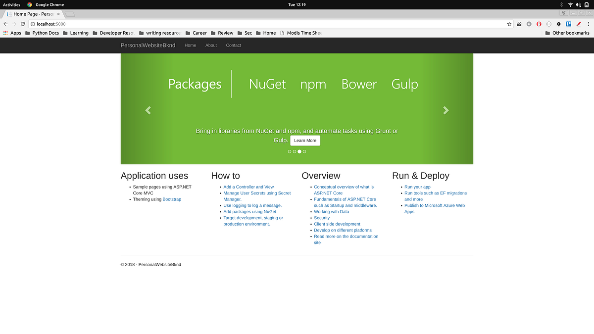 Building a .Net Core 2 API with Linux | by Vera Worri | Medium