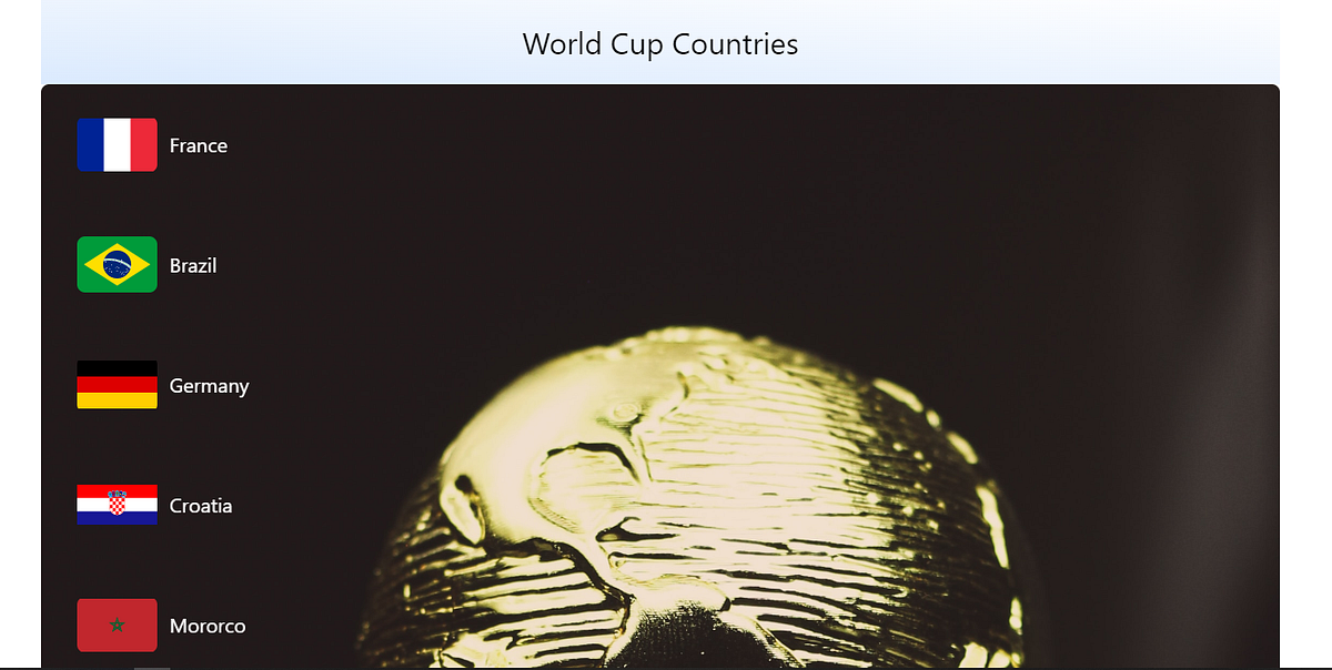 Crafting an Interactive World Cup Draw Website using Highchart ...