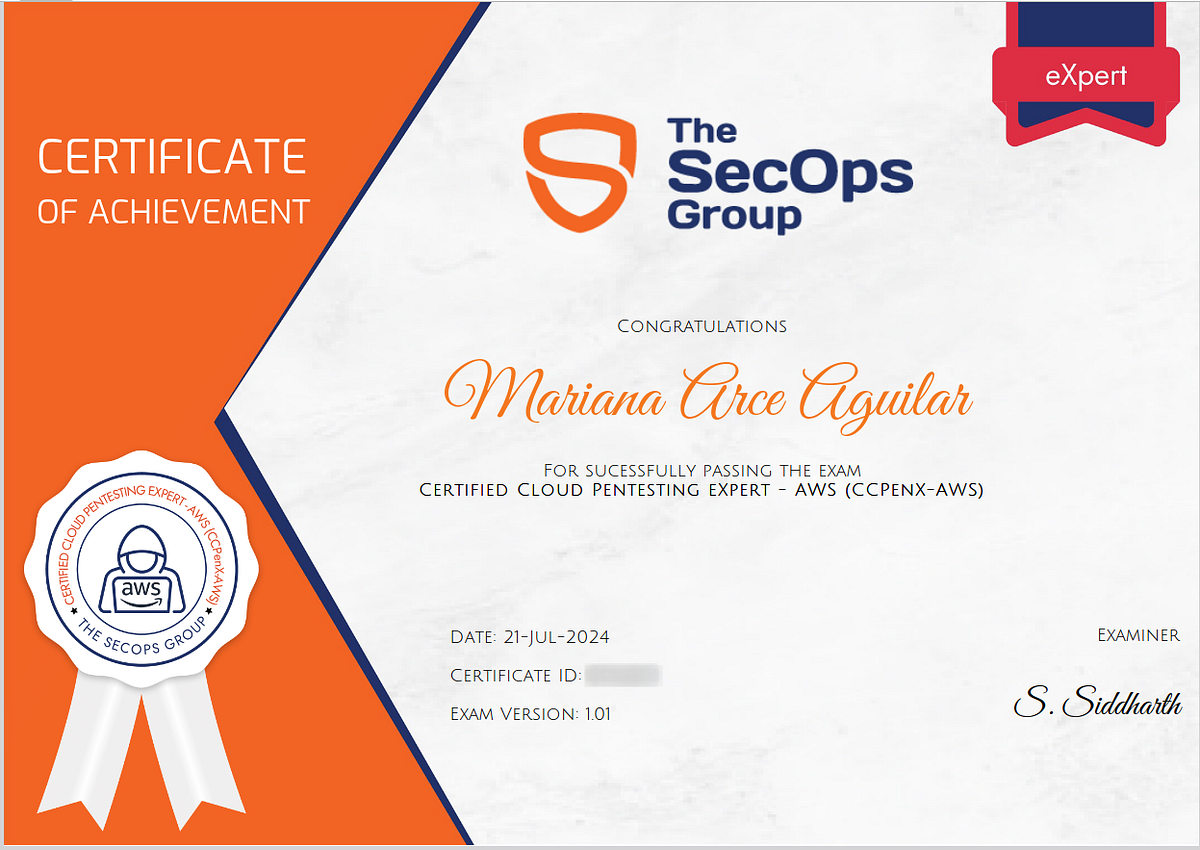 Review — Certified Cloud Pentesting eXpert-AWS (CCPenX-AWS) | by ...