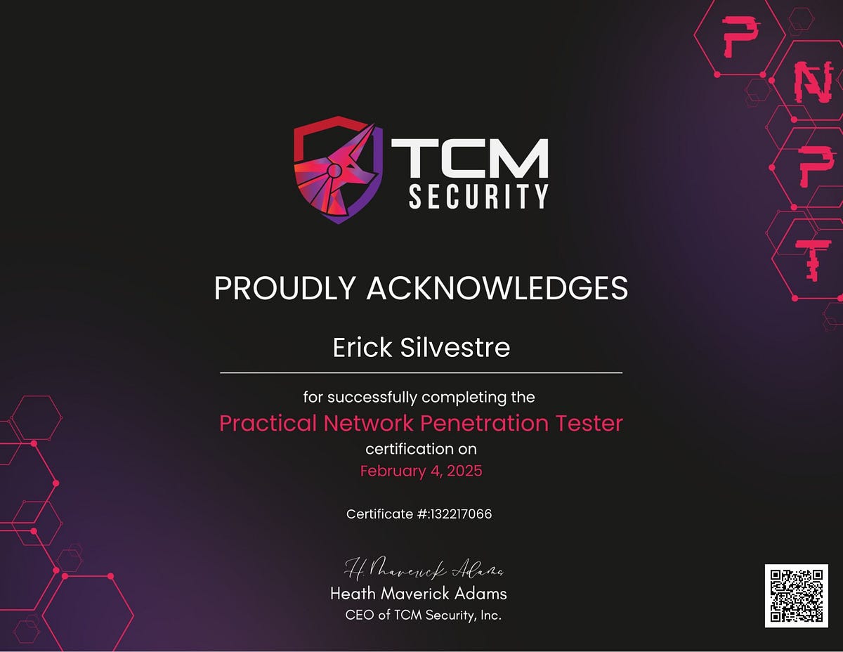 PNPT: A CERTIFICATION THAT FELT LIKE A REAL PENTEST | by Erick | Aug ...