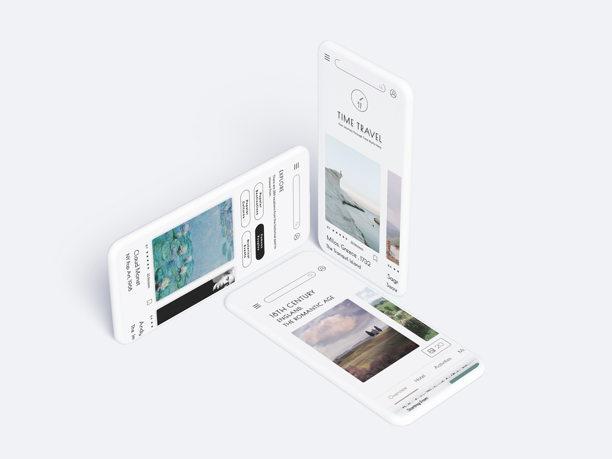 UI/UX Case Study — Time Travel Tourism Company | by Esther Kwak | Medium