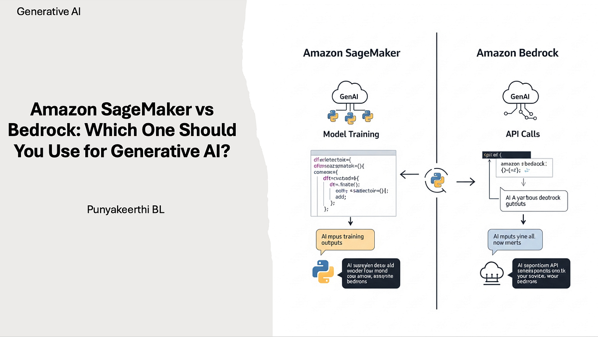 Amazon SageMaker vs Bedrock: Which One Should You Use for Generative AI? | by Punyakeerthi BL ...
