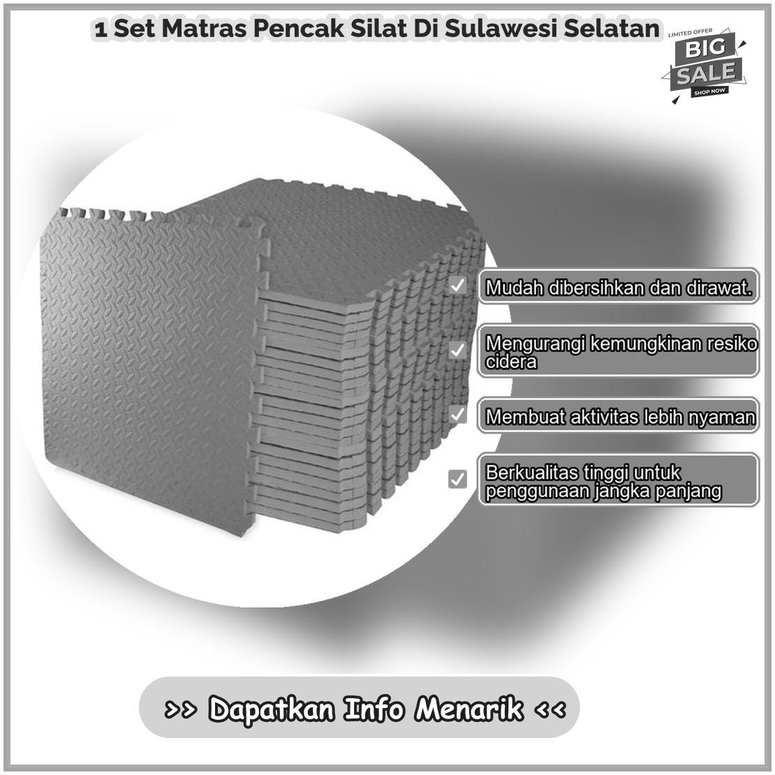 1 Set Matras Pencak Silat Di Sulawesi Selatan - Harga Matras Olahraga ...