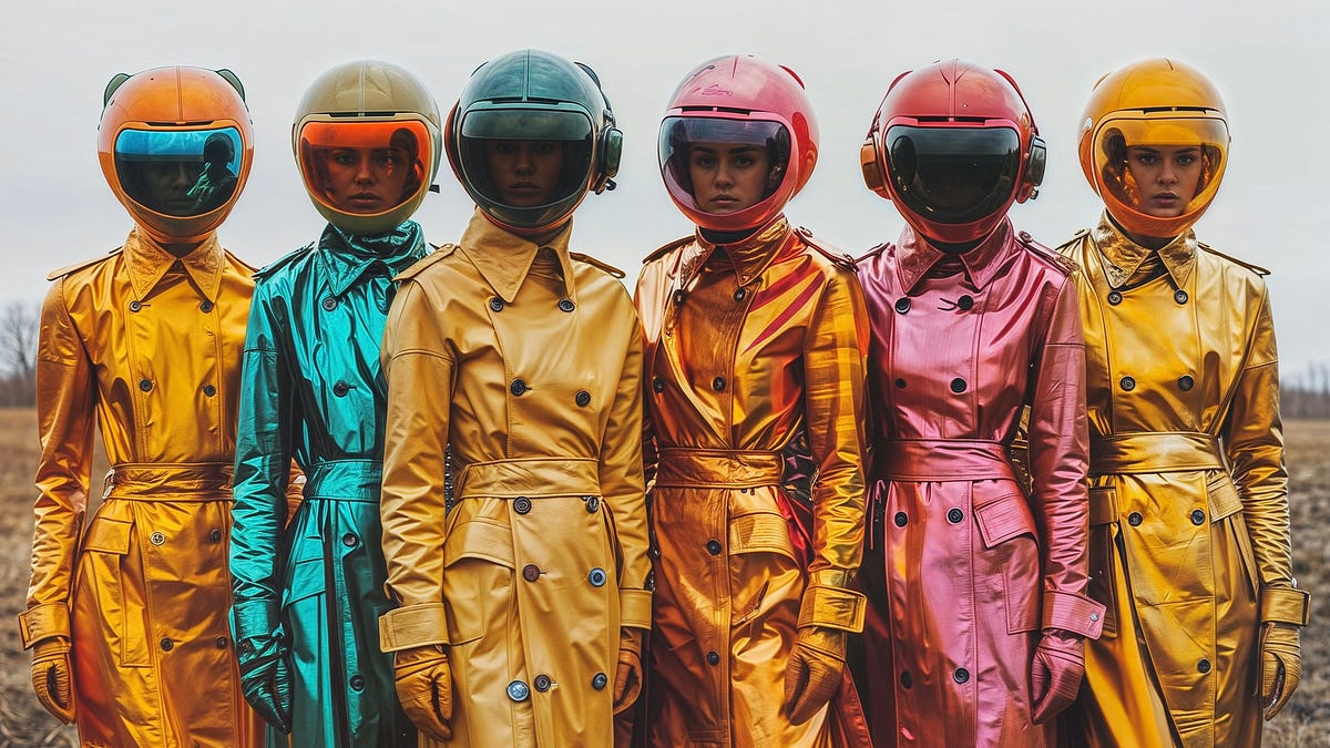 SR331: An AI-Crafted Fashion Collection Blending Bold Trench Coats and ...