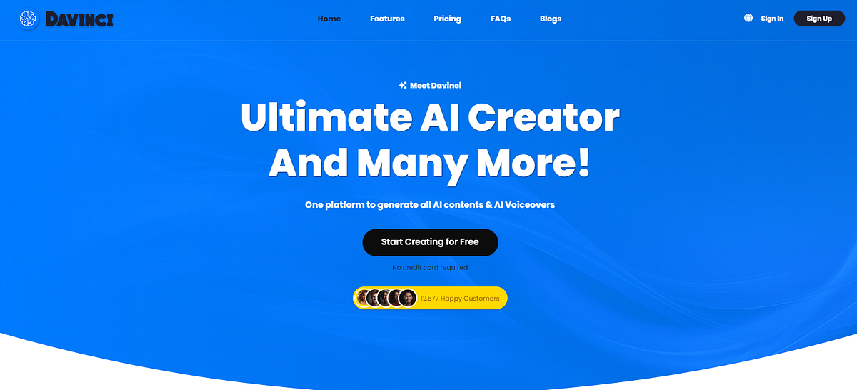DaVinci AI 6.2 (Free Download) OpenAI Content, Text, Image, Voice, Chat, Code, Transcript, and ...