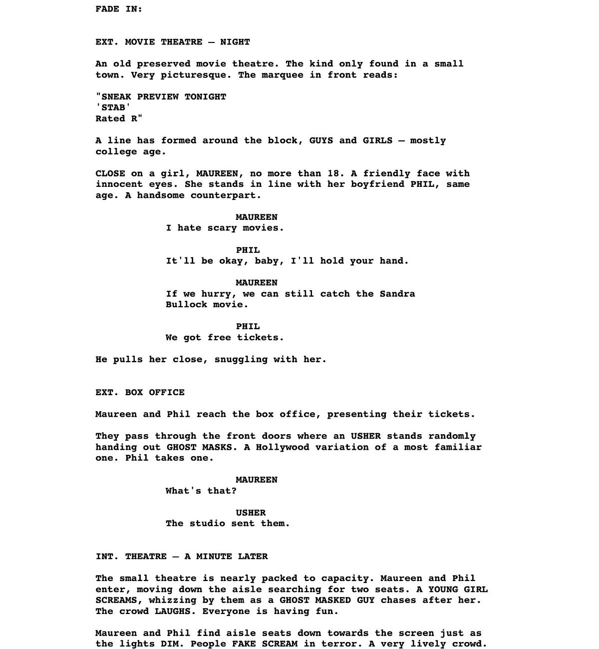 Page One: “Scream 2” (1997) - Go Into The Story
