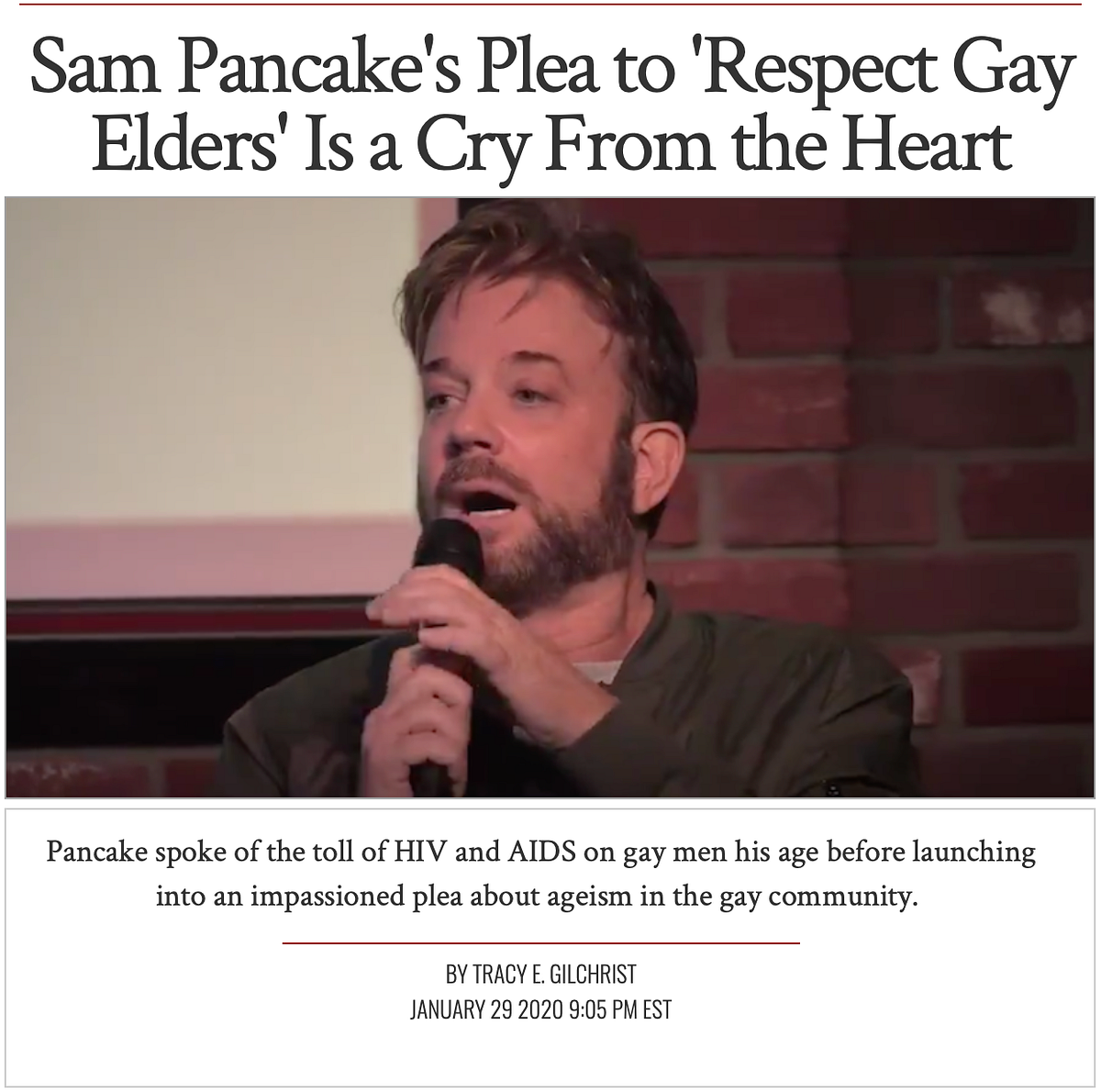A Message to Sam Pancake From a Gay Elder: Thank You! | by Ken Gault ...