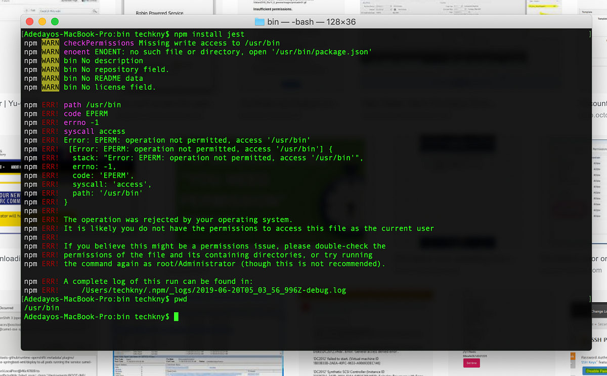 Install Your Npm Packages Globally Without ‘sudo’ In 3 Steps | by Adedunye Adedayo | Medium