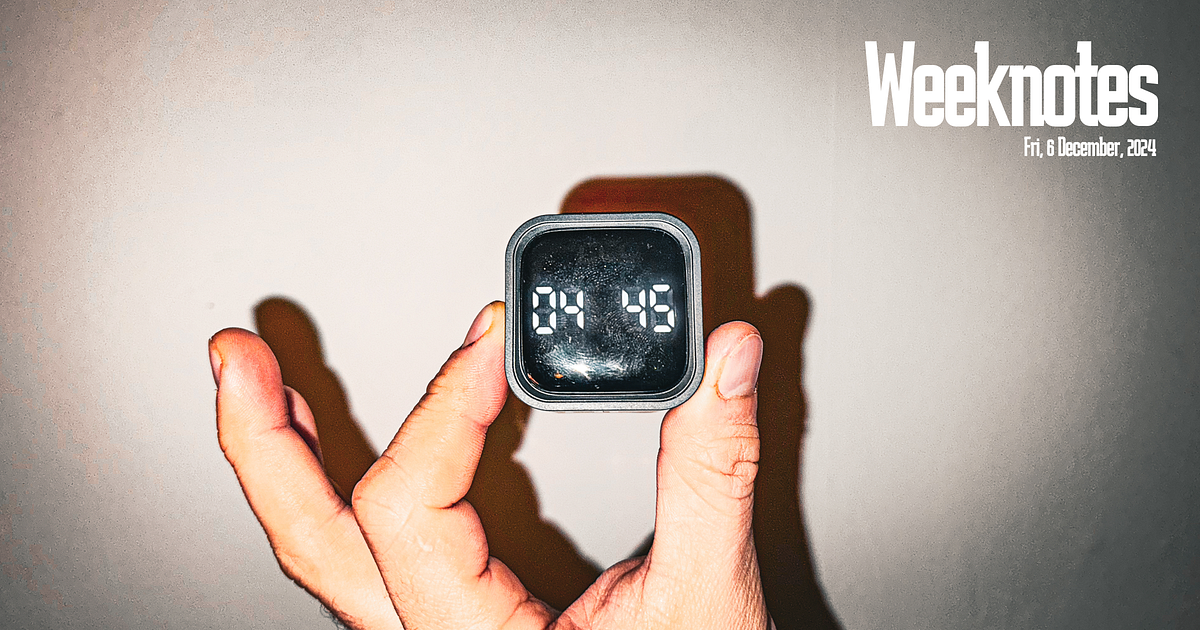 Weeknotes #10. Purchase of the year — gravity timer… | by Gasiorowski ...
