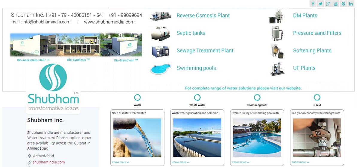 Process of Water Treatment Plant From Shubham India | by Shubham inc ...