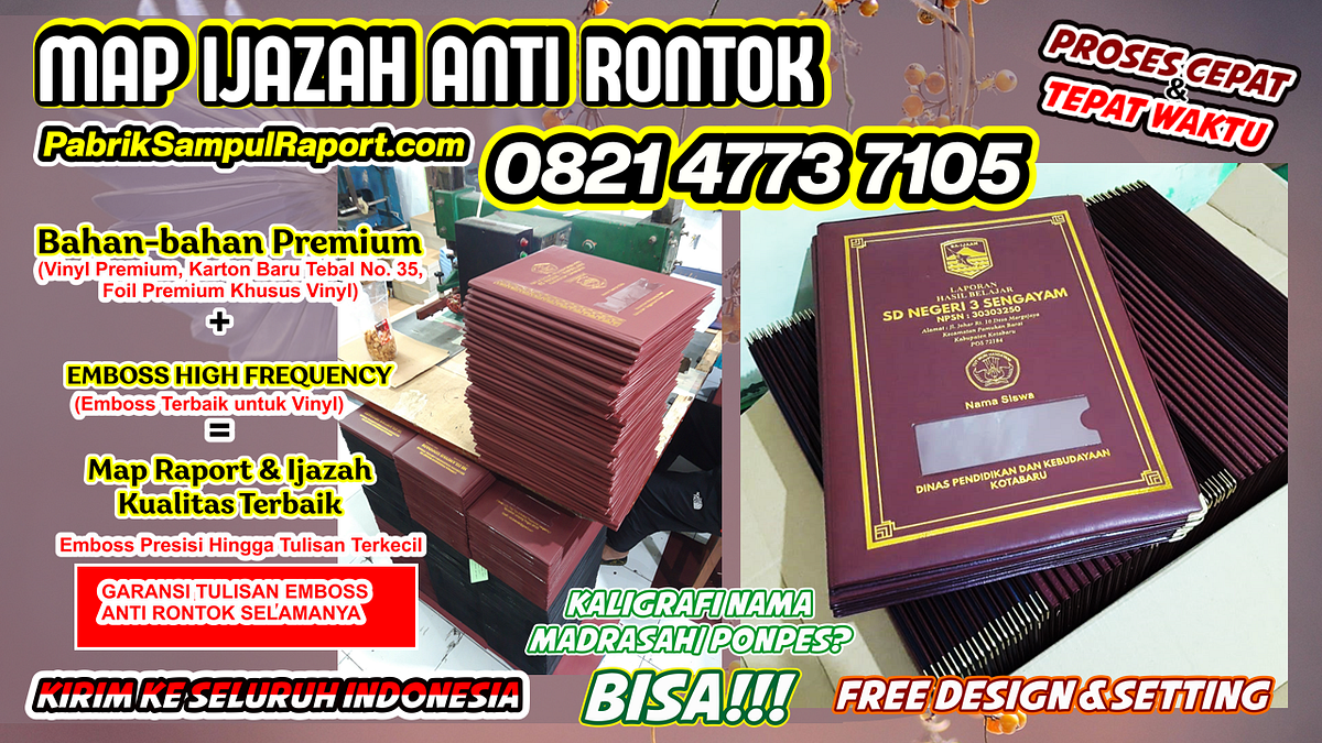0821–4773–7105 Map Raport Smp Sampul Ijazah di Bintan | by ...