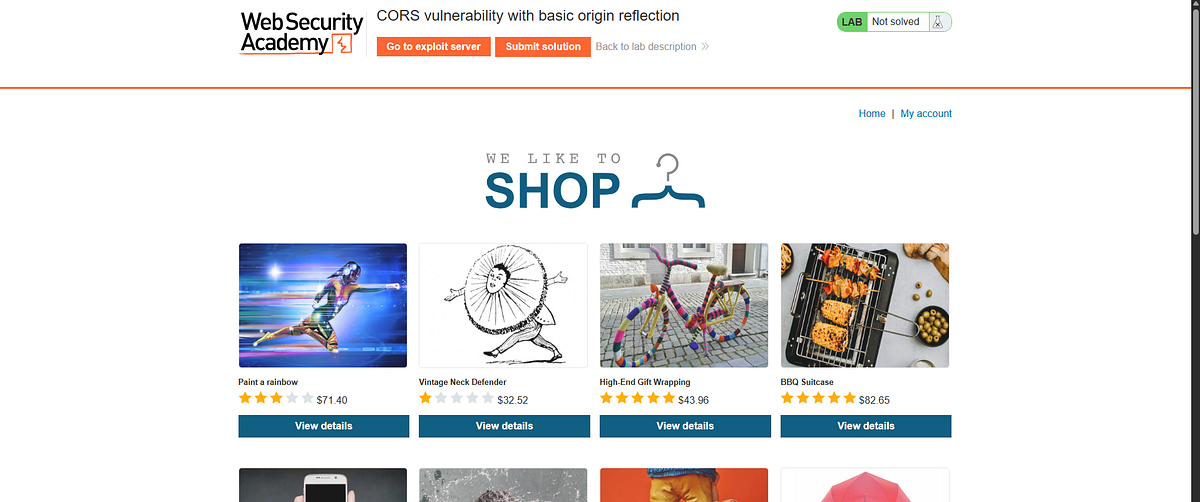 PortSwigger Lab: CORS vulnerability with basic origin reflection | by Kutay Söker | Jul, 2025 ...