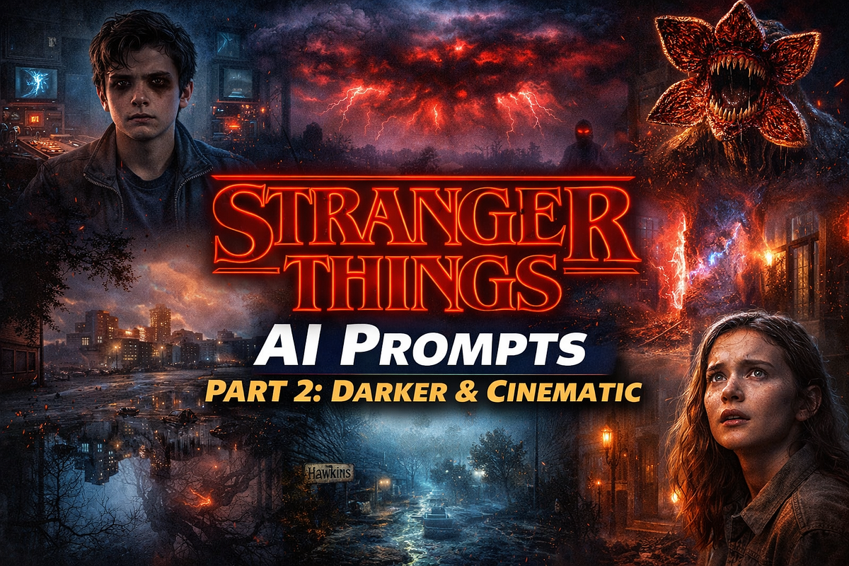 🚨 Stranger Things AI Image Prompts — Darker, Deeper & More Cinematic ...