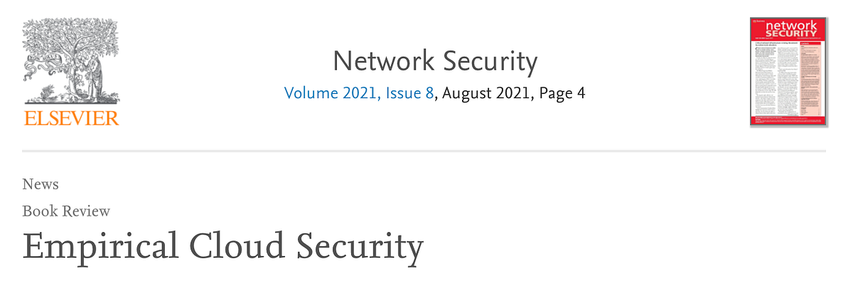 Network Security Journal Published Review of the Empirical Cloud ...