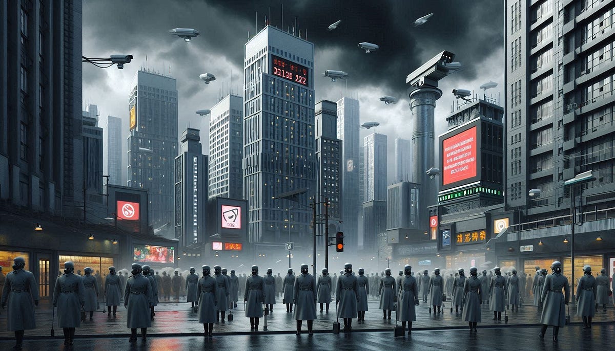 Caution — Orwell’s Dystopia Just Up Ahead | by Stephen Geist | Jun ...