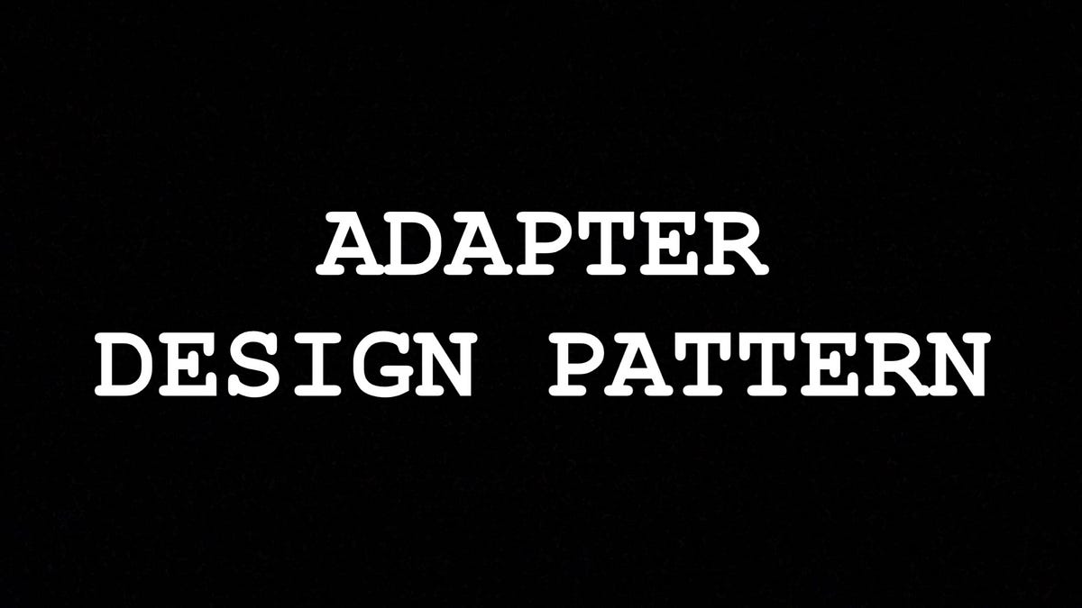 Adapter Design Patter Nedir ?. Design Patterns eğitim serisindeki ilk ...